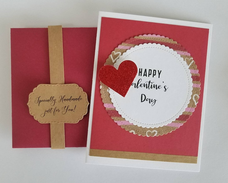 Handmade valentine cards. Handmade Valentines. Handmade | Etsy