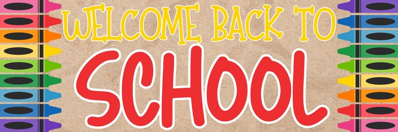 Back to School Banner Digital Download - Etsy