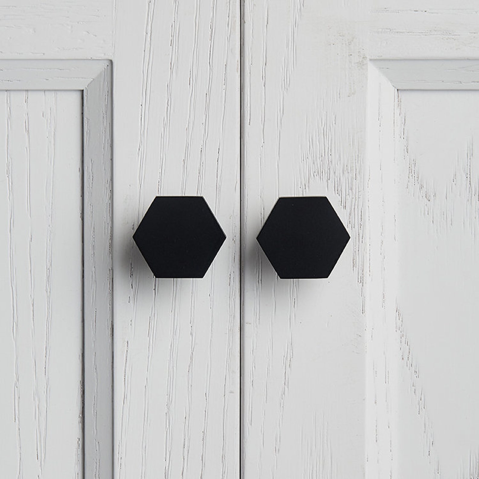 Black Brass Hexagon Bronze Cabinet Drawer Handles Pulls Knobs - Etsy