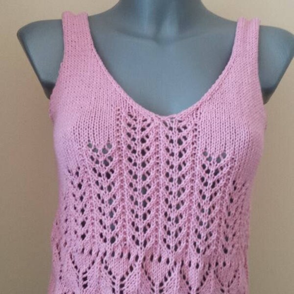 Hand Knit Tank Top - Etsy