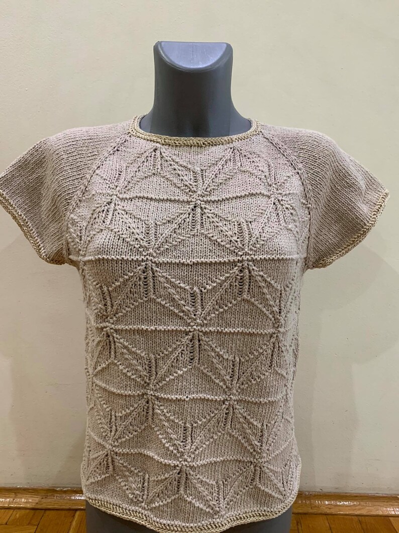 Women Top, Hand-knitted Top, Summer Top, Elegant Top, Gift for Her ...