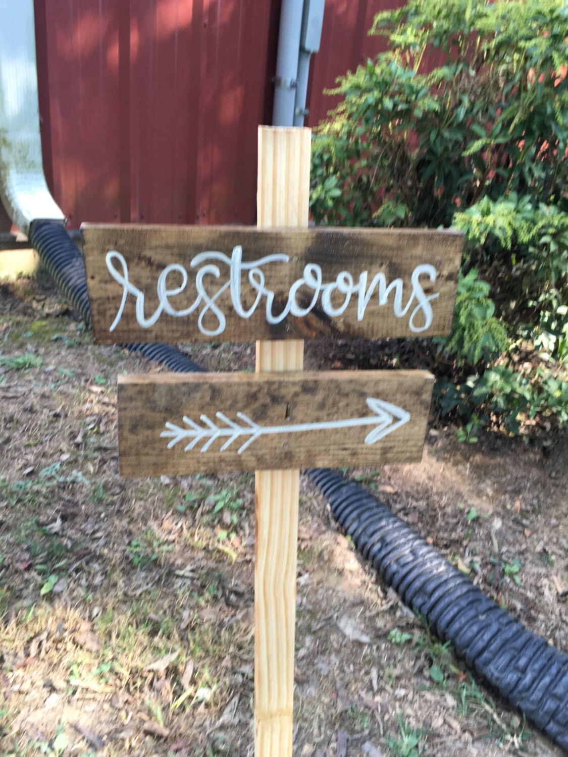 Restroom Sign / Wedding Decor / Wood Sign / Rustic Wooden Sign - Etsy