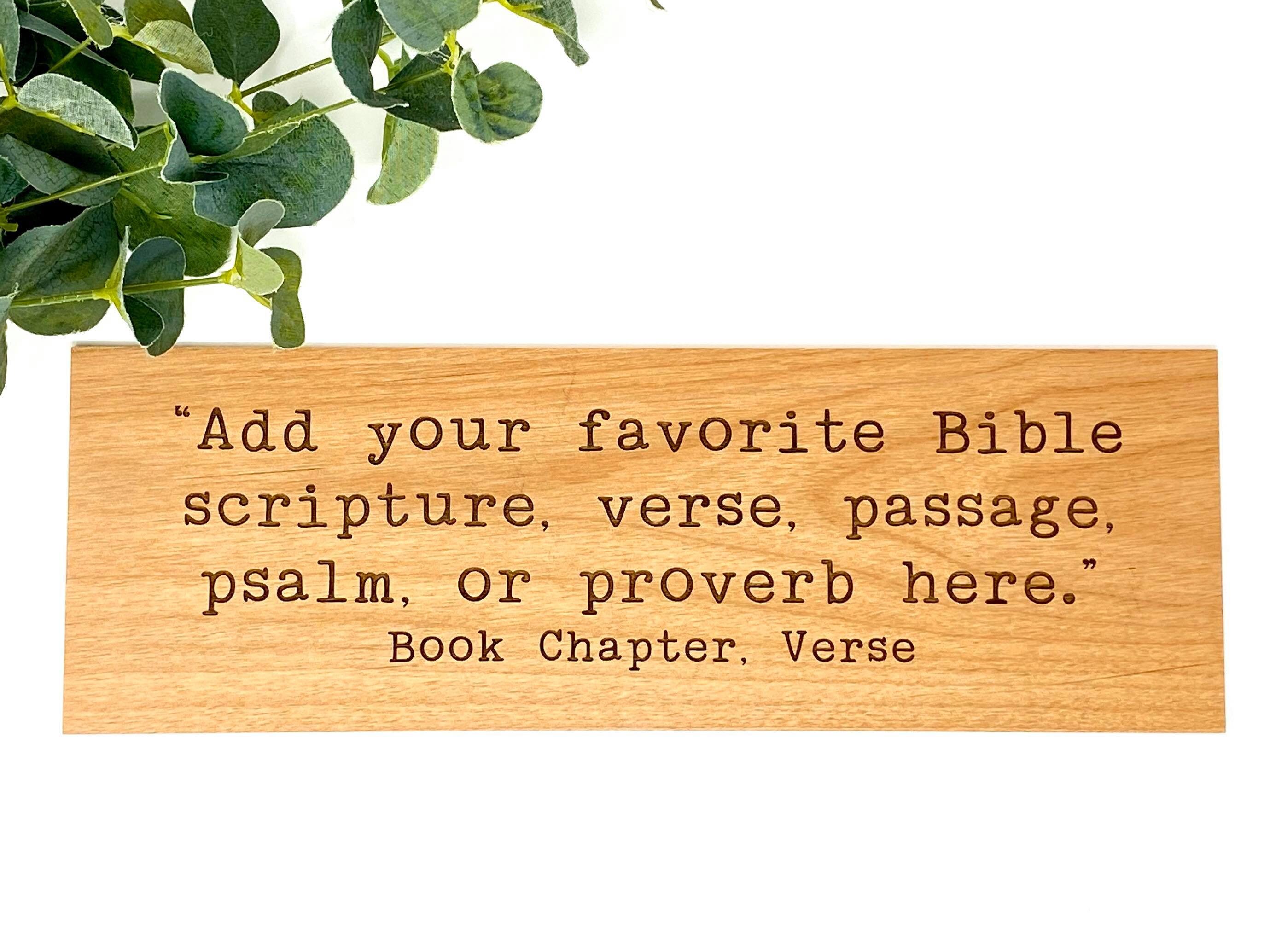 Bible Verse Wall Art Alder Wood Sign Custom Christian - Etsy