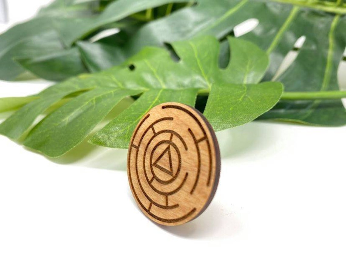 AA Symbol Medallion AA Labyrinth Medallion AA Labyrinth | Etsy