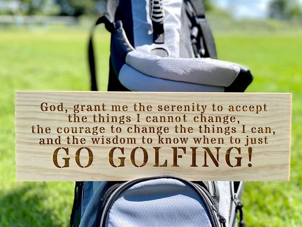 Golf Serenity Prayer Golf Decor Gifts for Golfers Gifts | Etsy