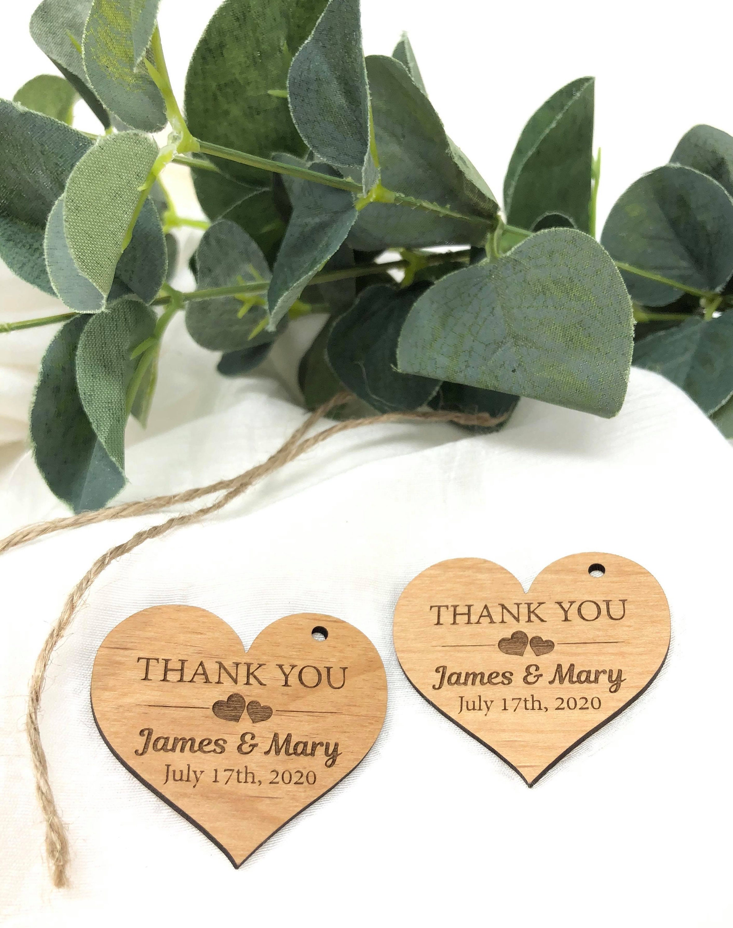 Wedding favor tags personalized tags custom engraved | Etsy