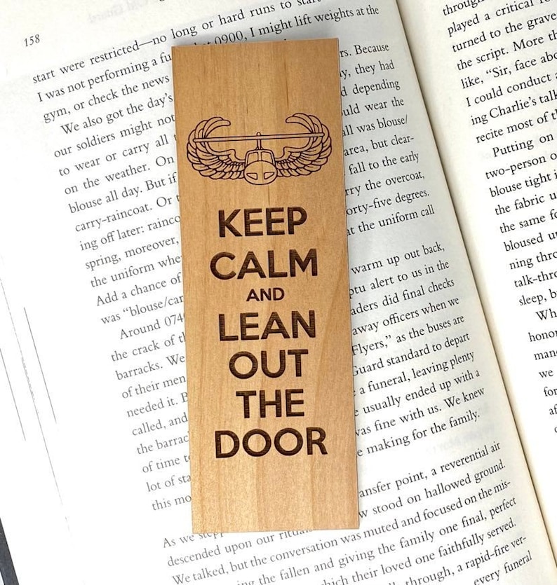 Air Assault Engraved Alderwood Bookmark - US Army Gift - Etsy Australia