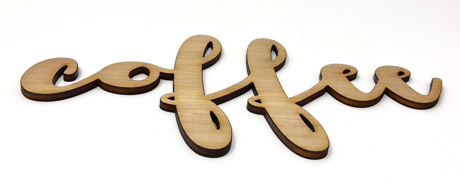 Coffee Word Wood Cut Wall Art Décor - Etsy