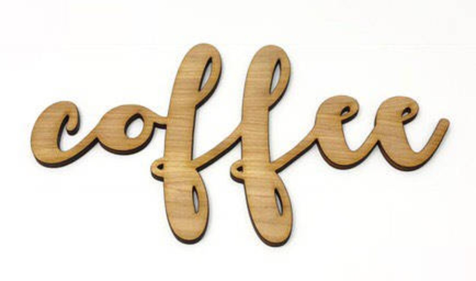 Coffee Word Wood Cut Wall Art Décor - Etsy