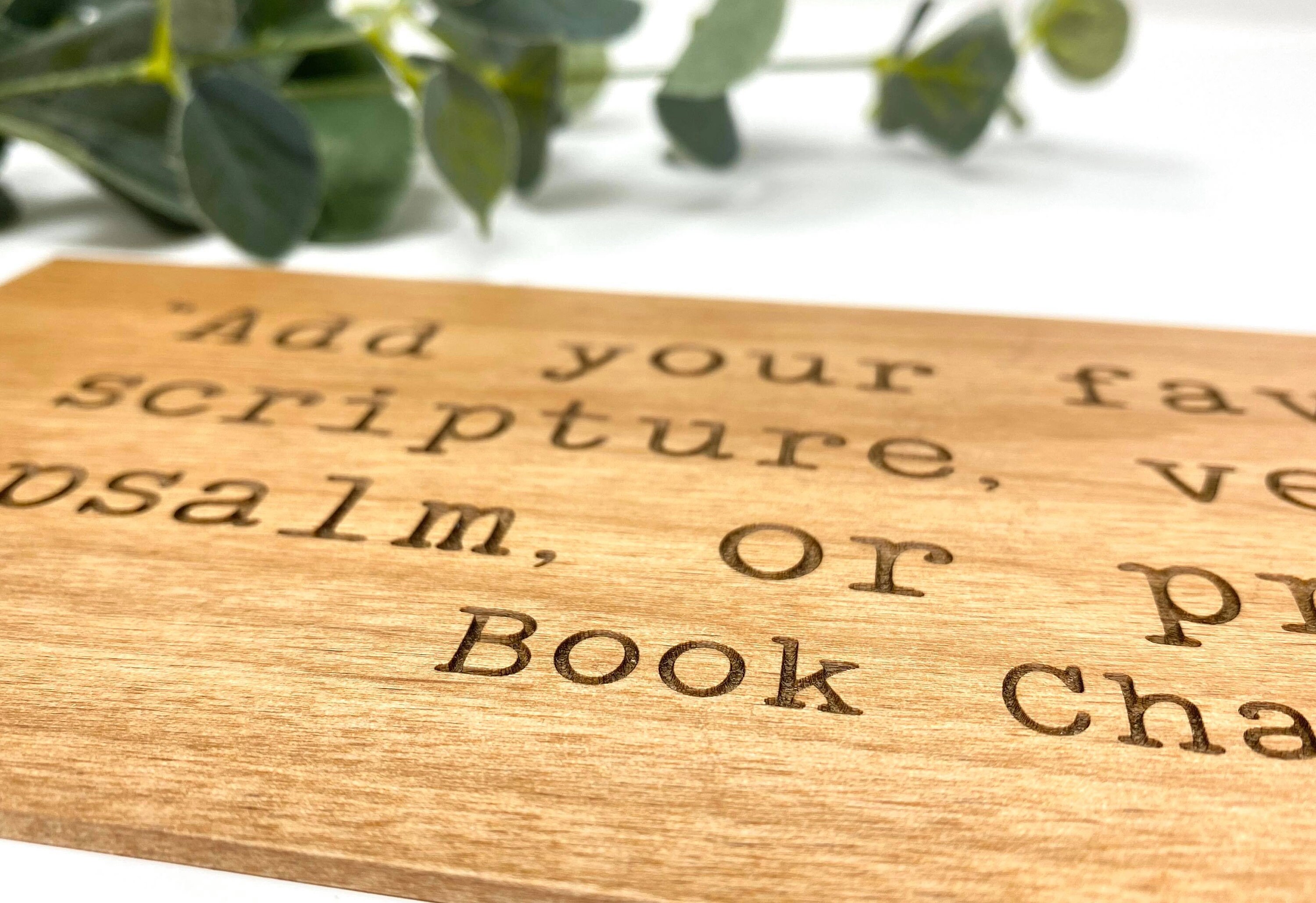 Bible Verse Wall Art Alder Wood Sign Custom Christian - Etsy