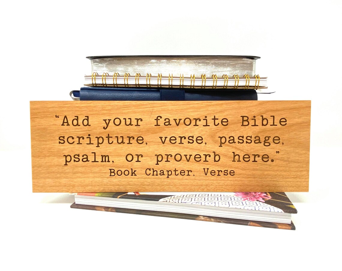 Bible Verse Wall Art Alder Wood Sign Custom Christian - Etsy