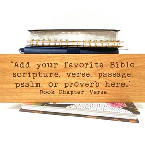 Bible Verse Wall Art Alder Wood Sign | Custom Christian Scripture Signs ...