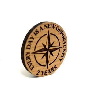 COMPASS Monthly & Yearly Sobriety Tokens! | Sober Gifts | Recovery ...