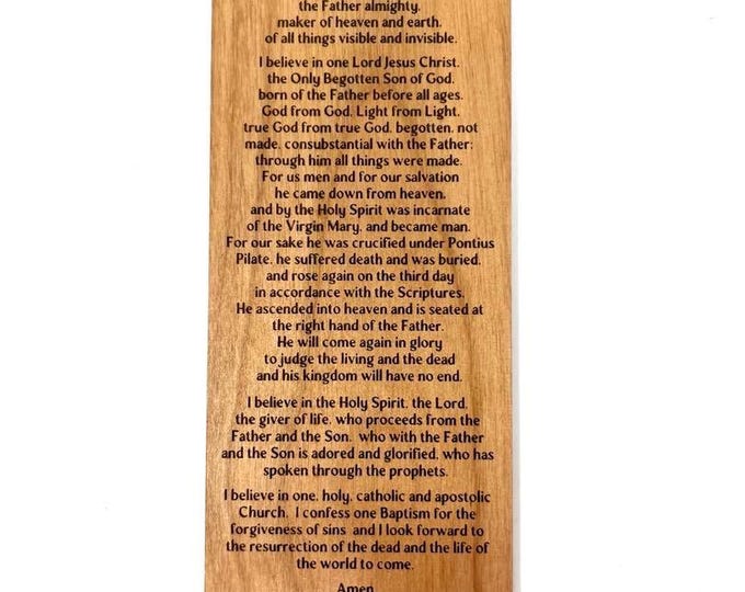 Nicene Creed - I Believe in One God - English Catholic Christian ...