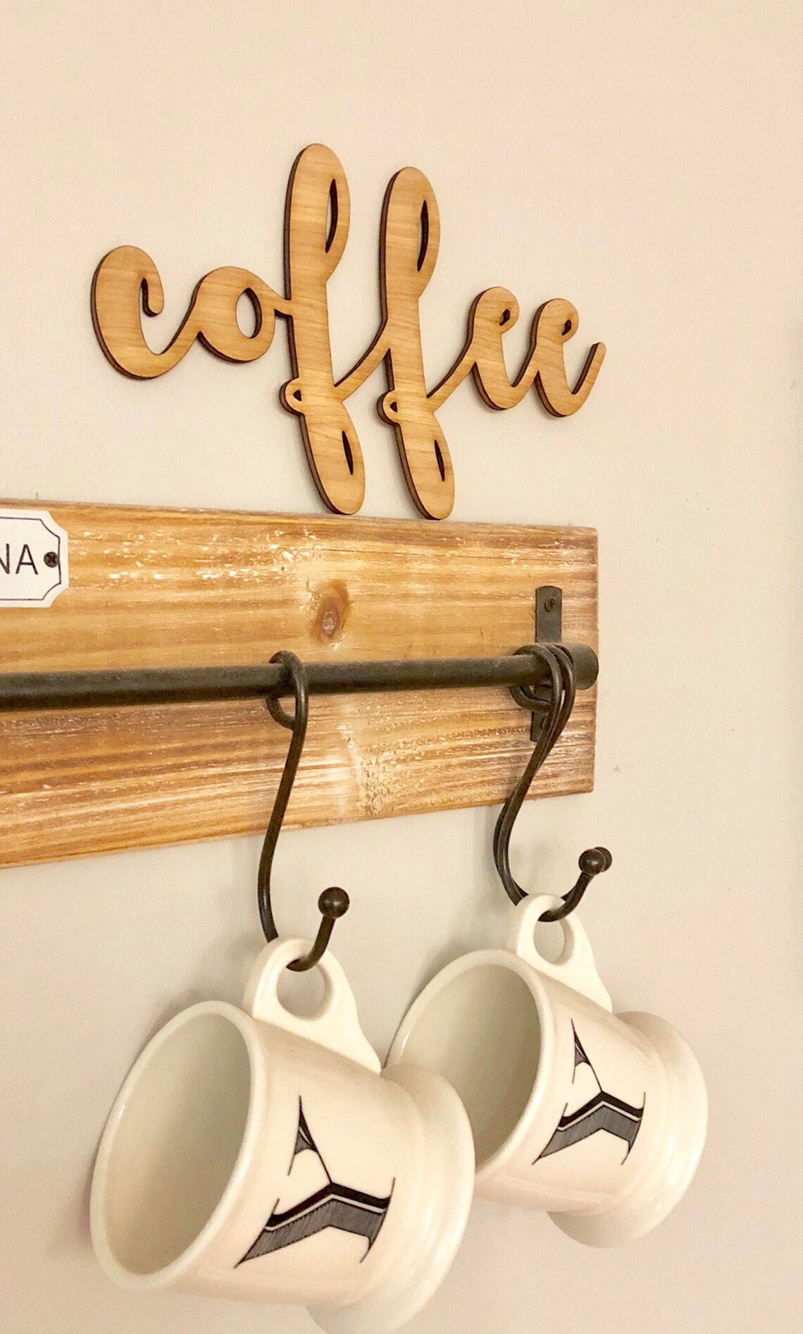 Coffee Word Wood Cut Wall Art Décor - Etsy