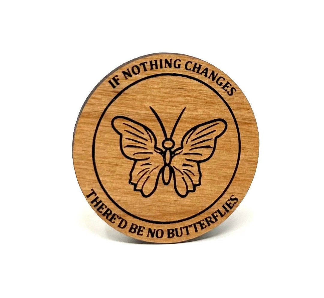 Al-anon Butterfly Alder Wood Token: Recovery Gift - Etsy