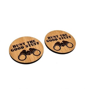 Hunt the Good Stuff Token: Engraved Alder Wood Gratitude Reminder - Etsy