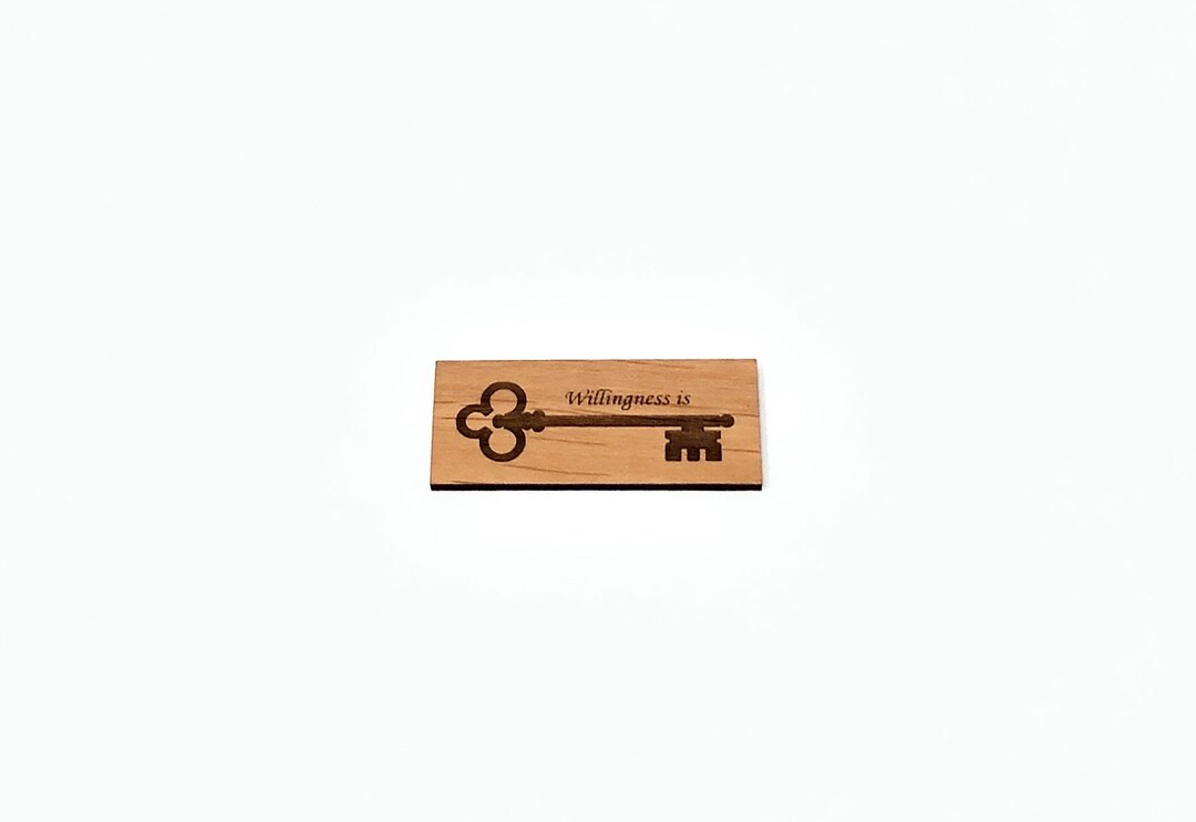 Willingness is Key Wood Refrigerator Magnet: 12 Step Recovery Gift - Etsy