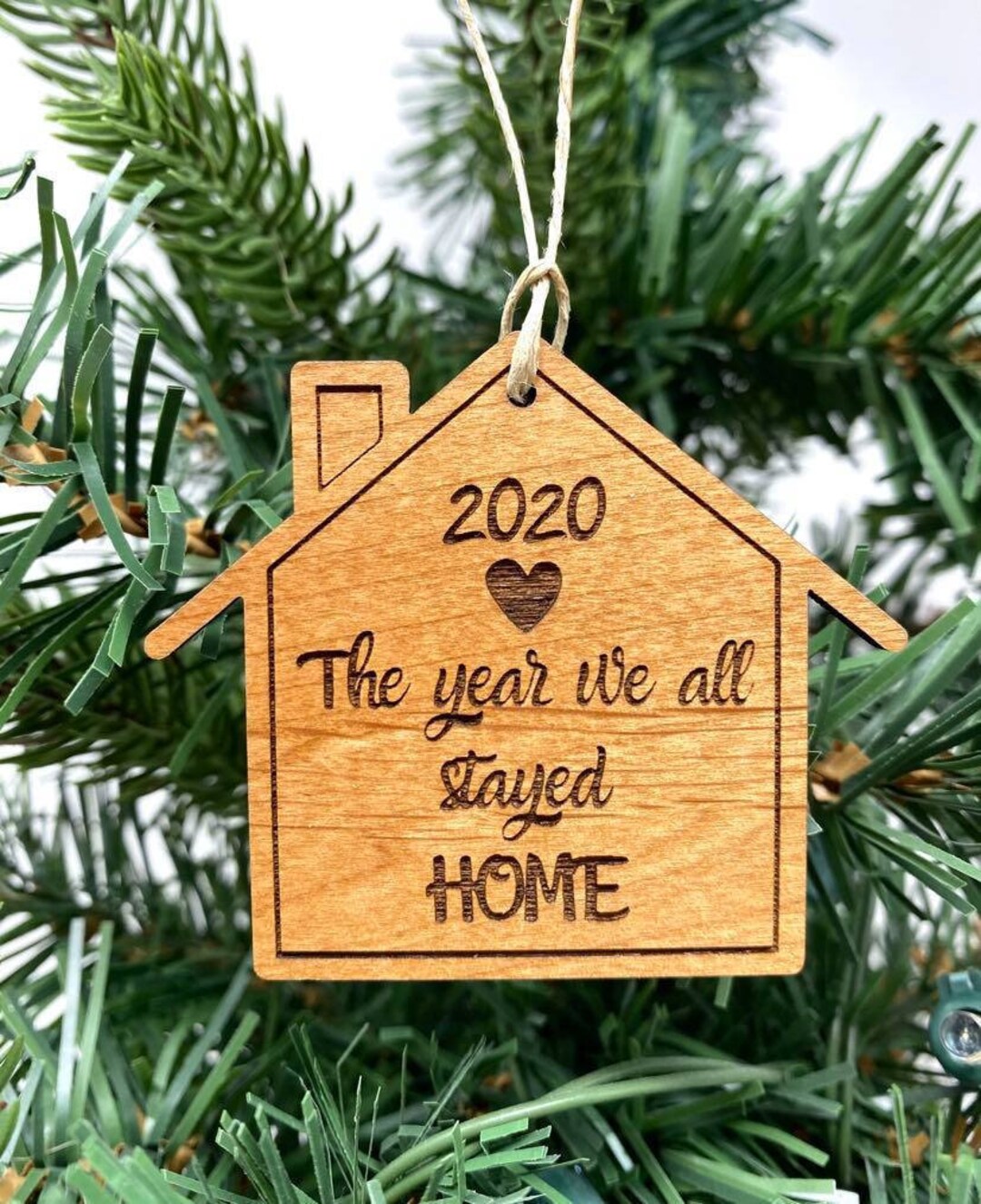 2020 the Year We All Stayed HOME - Commemorative Christmas Ornament ...