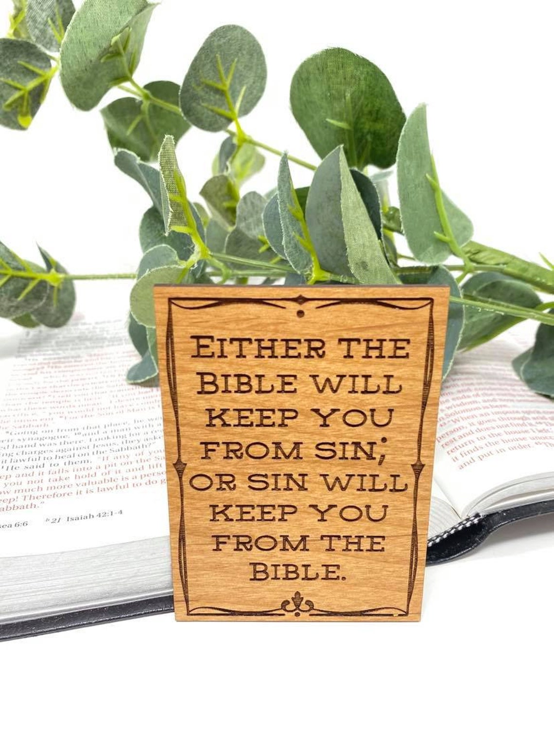 Either the Bible Will Keep You From Sin or Sin Will Keep You - Etsy UK