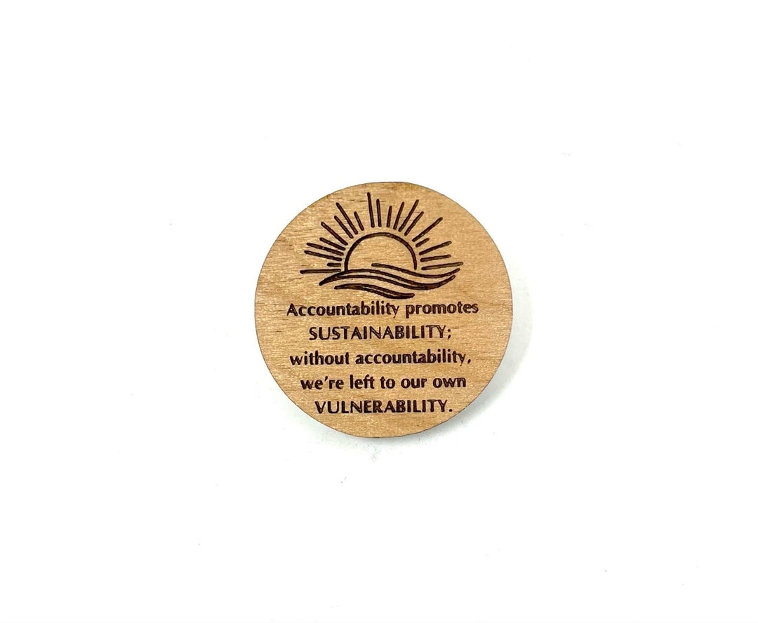 Accountability Alderwood Token: 12 Step Recovery Gift - Etsy
