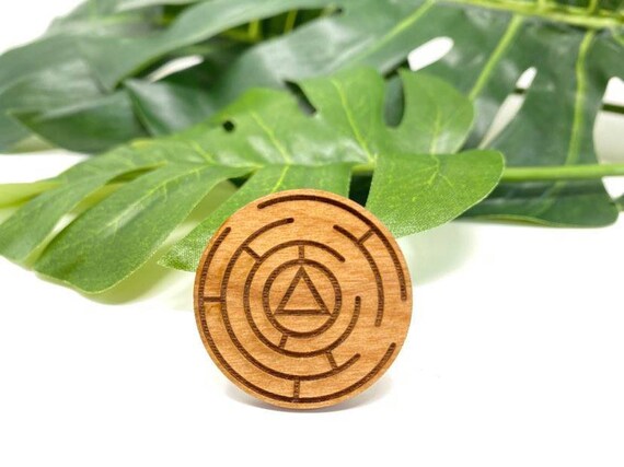 AA Symbol Medallion AA Labyrinth Medallion AA Labyrinth | Etsy