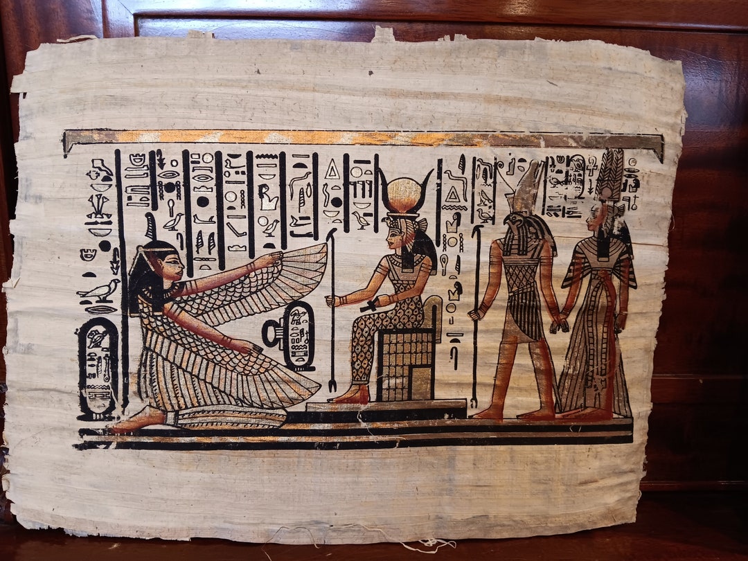 Authenic Hand Painted Egyptian Papyrus. - Etsy