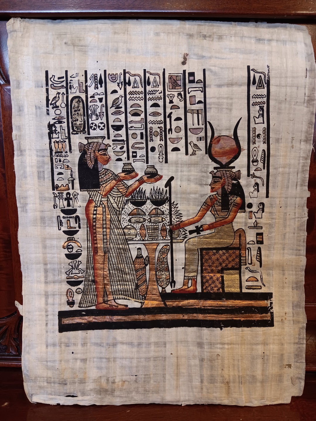Authentic Hand Painted Egyptian Papyrus - Etsy