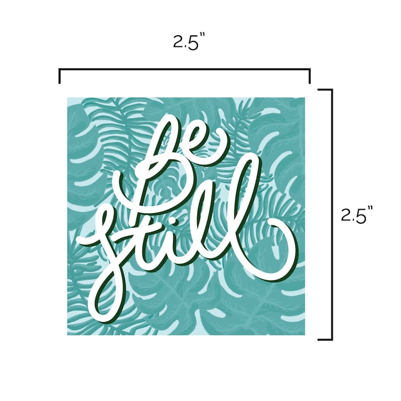 Be Still Sticker 2.5x2.5 Vinyl Sticker - Etsy
