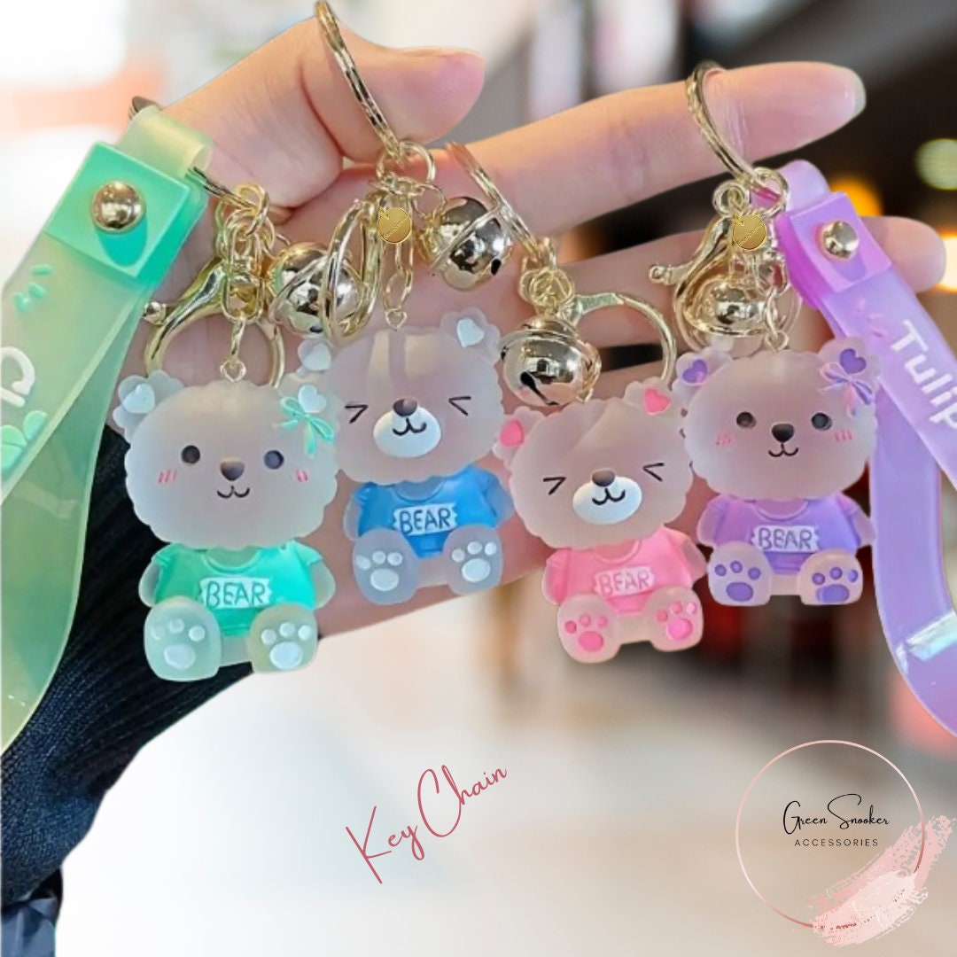 Bear Cute Resin, Keychain - Etsy