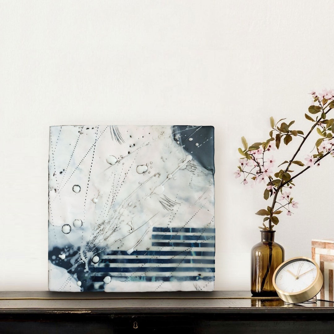 Encaustic Abstract Painting, Mixed Media Art, Textured Painting ...
