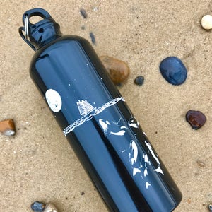 Orca Water Bottle - Aluminium Water Flask With Screen Printed Orca Pod ...