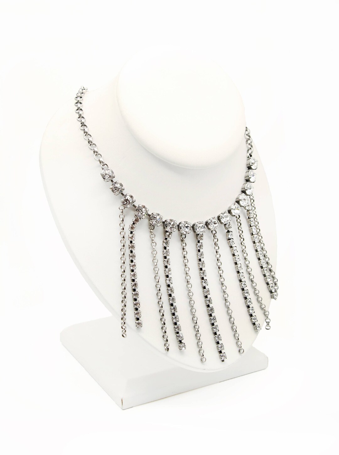 Swarovski Crystal-opera Necklace-women's Cascading Crystal Necklace ...