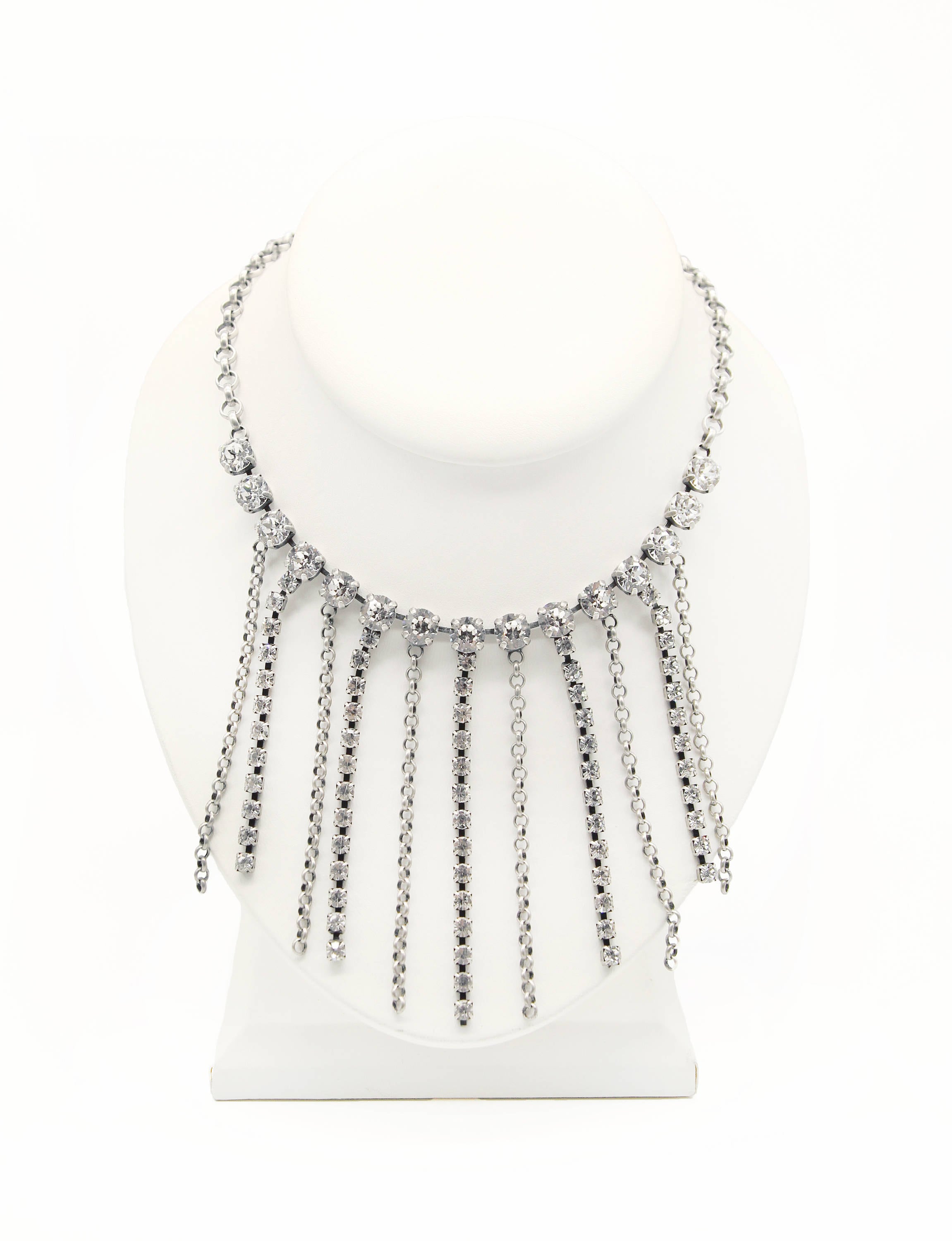 Swarovski Crystal-opera Necklace-women's Cascading Crystal Necklace ...