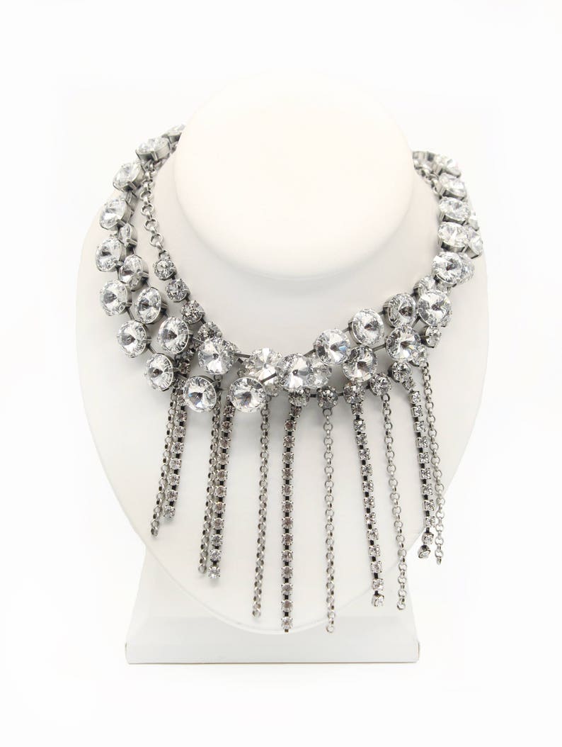 Swarovski Crystal-opera Necklace-women's Cascading Crystal Necklace ...
