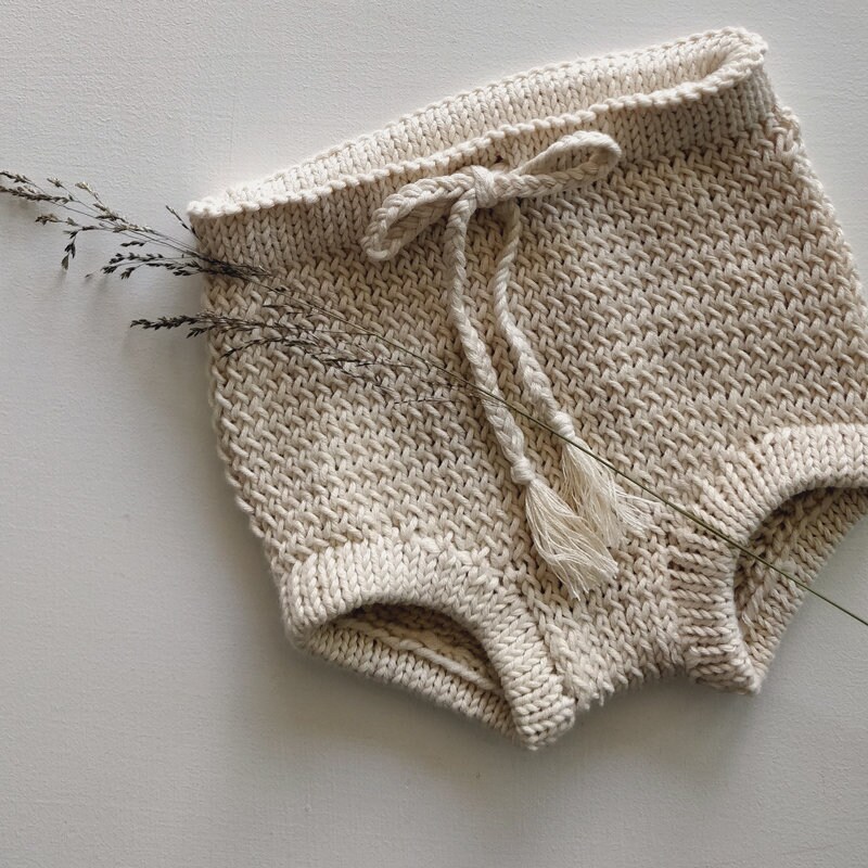 Knitting Pattern: ROUHEA Cotton Bloomers // PDF Baby Bloomer Pattern ...