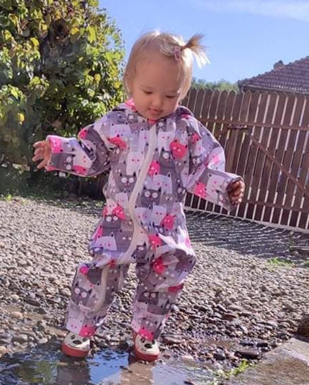 Cat Softshell Baby Toddler Overall, Kids Softshell Suit, Rainsuit ...