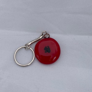 Poppy Fused Glass Keyring / Bag Charm / Glass Poppy Gift / Remembrance ...