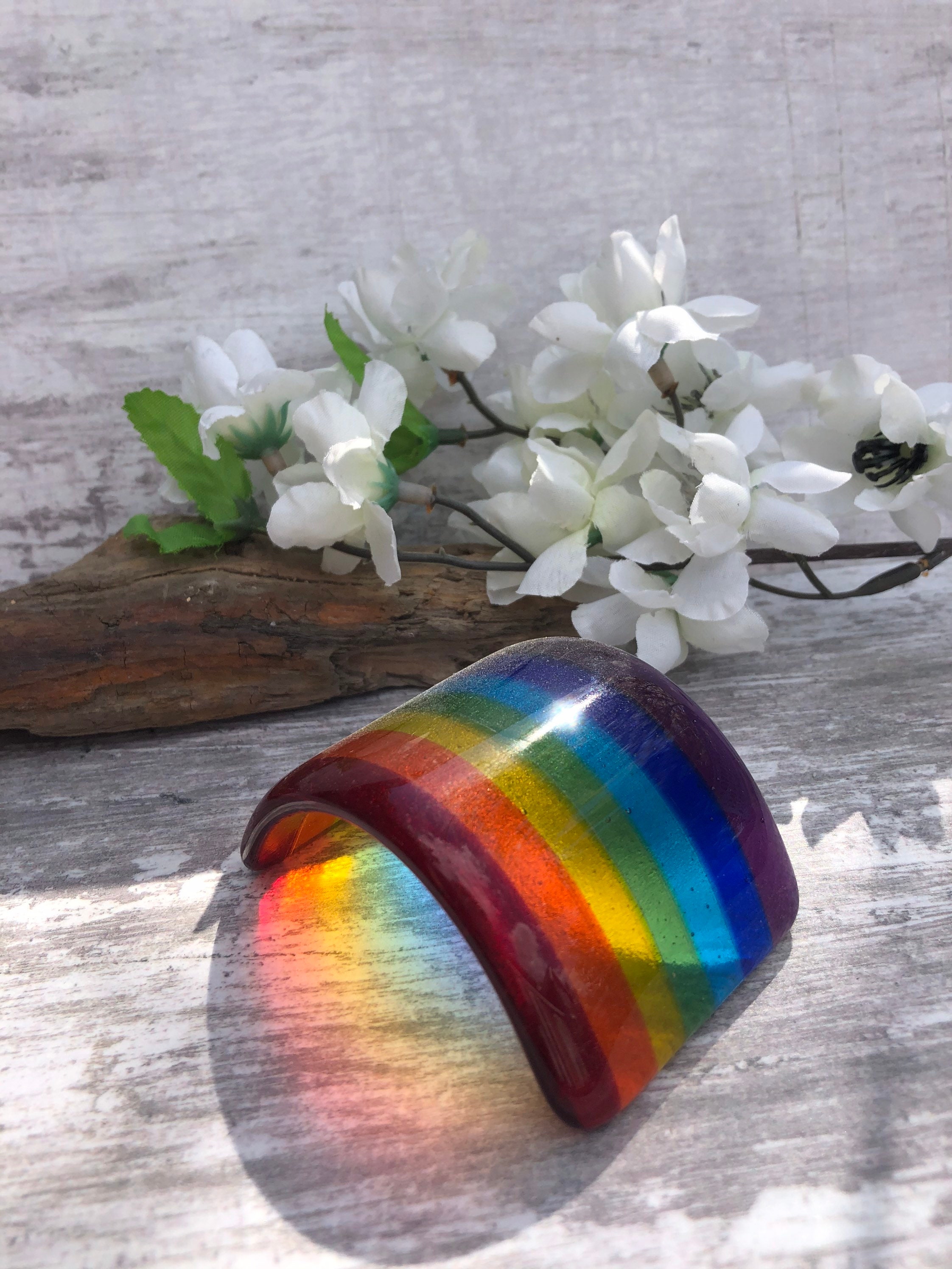 Glass Rainbow / Rainbow Bridge / Pride / Memorial Rainbow / | Etsy UK