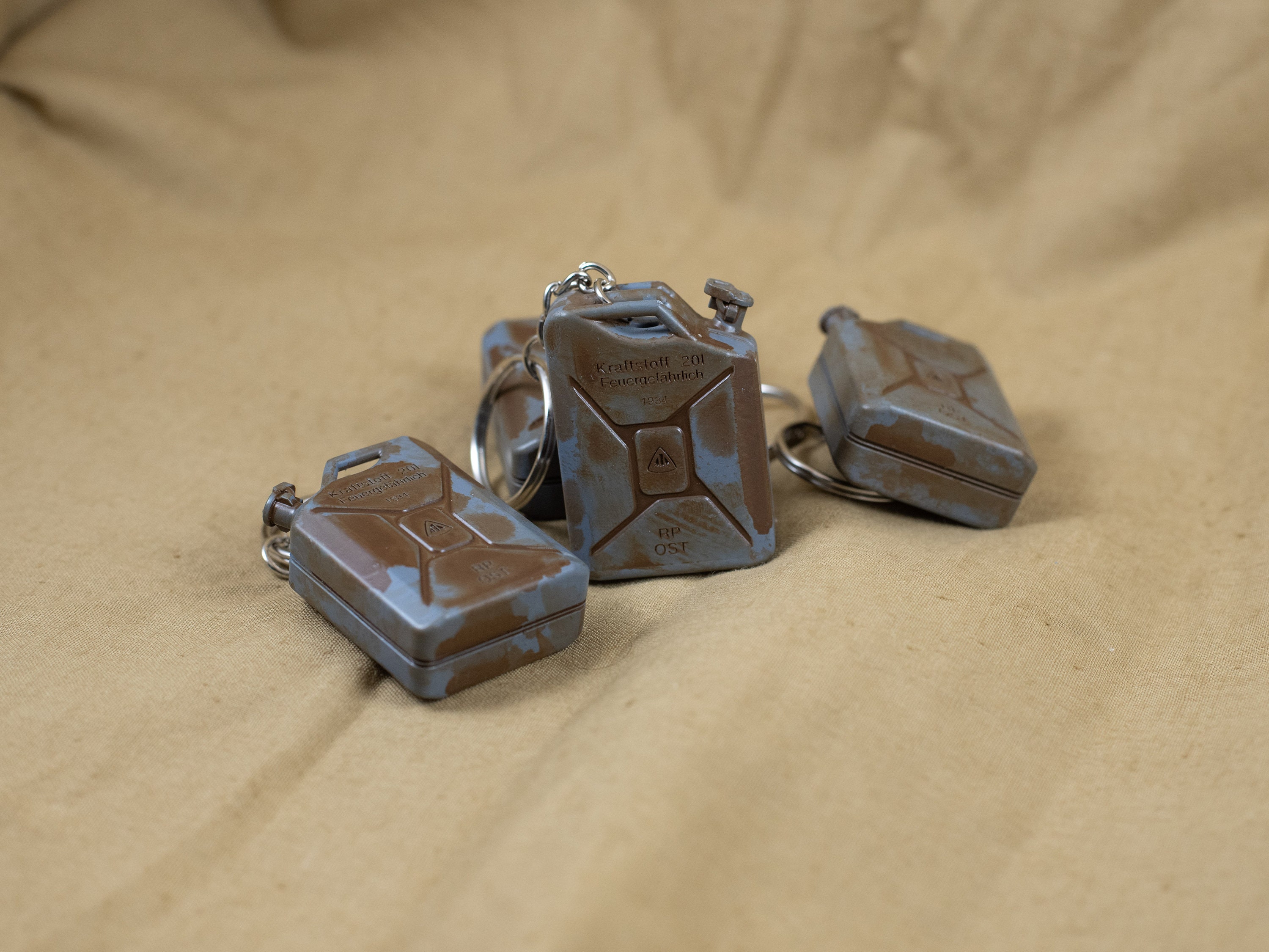 Gas Can Keychain Grey German Gas Keyring Miniature - Etsy