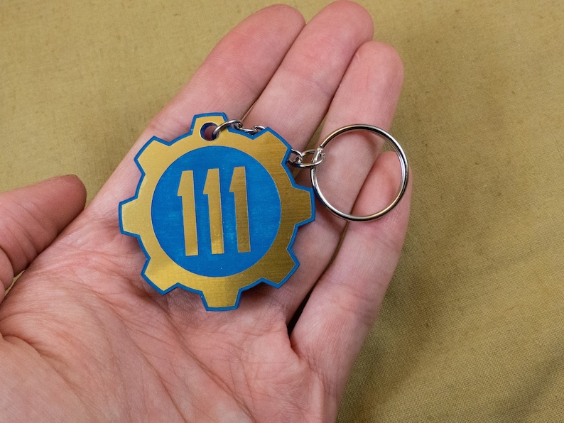 Fallout Keychain Vault Door Keychain, Post Apocalyptic, Boy Gadget ...