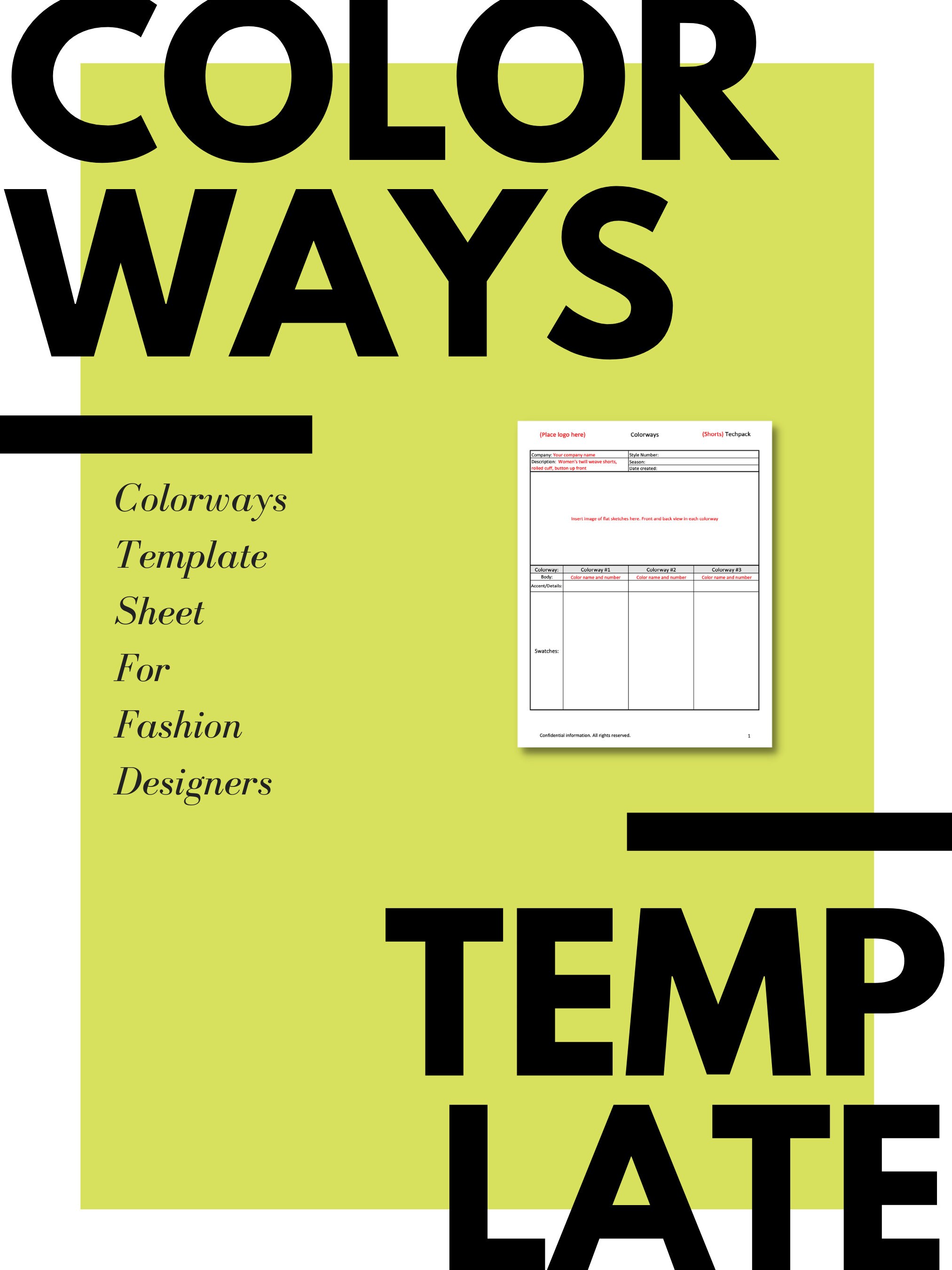 Fashion Designer Clothes Design, Colorways Garment Tech Pack Microsoft ...