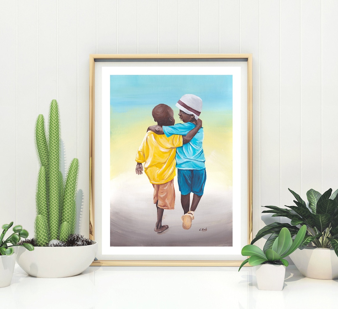 Black Boy Print Black Boy Art Black Boy Painting African | Etsy