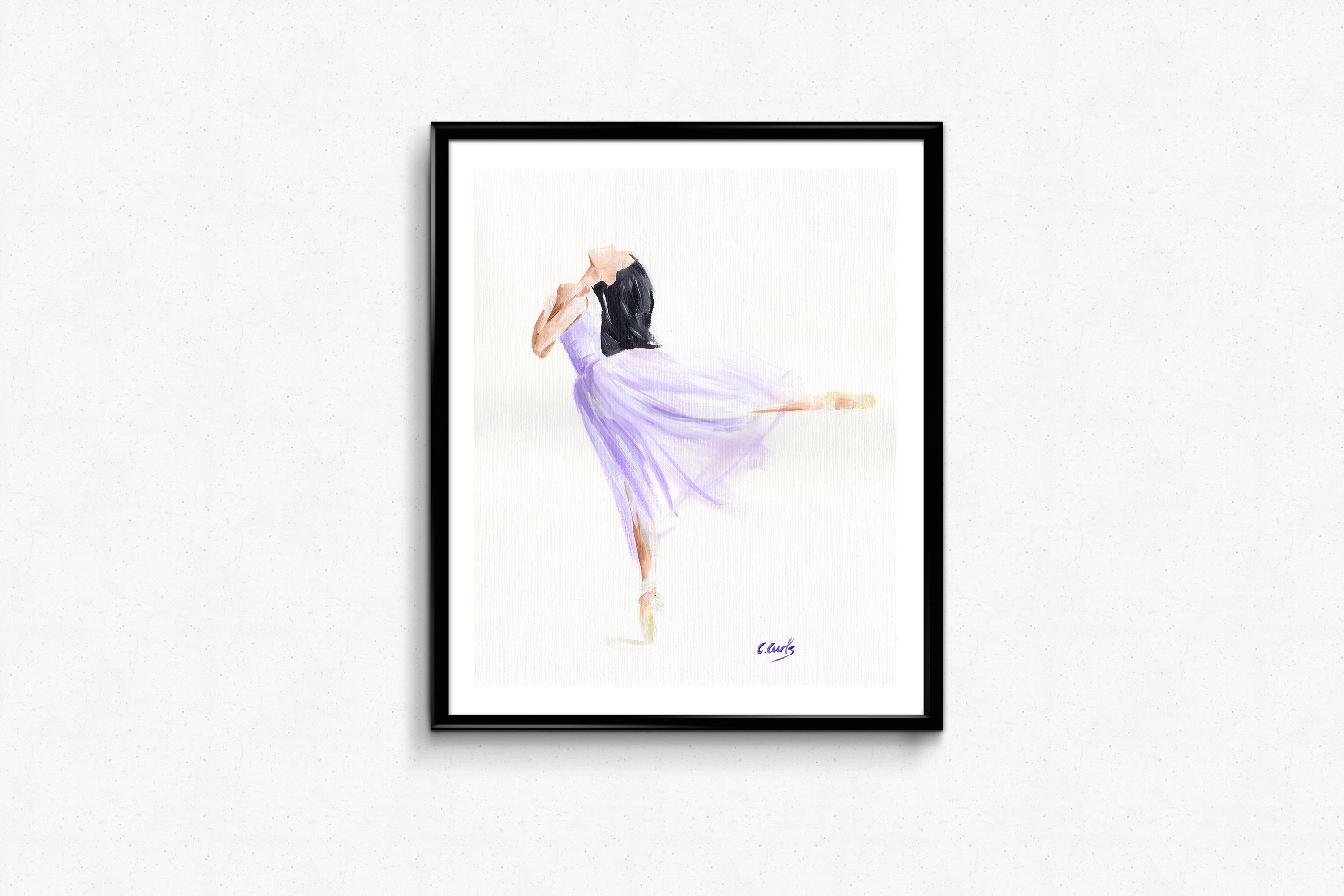 ARABESQUE Ballet Art Ballet Dancer Ballet Painting Ballet | Etsy