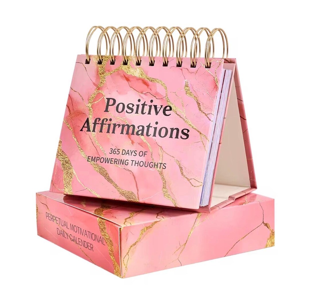 Positive Affirmations Flip Desk Calendar – Reusable, Inspiring Quotes ...