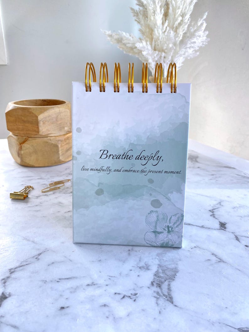 Daily Inspirational Flip Desk Calendar – Mindfulness, Reusable Calendar ...