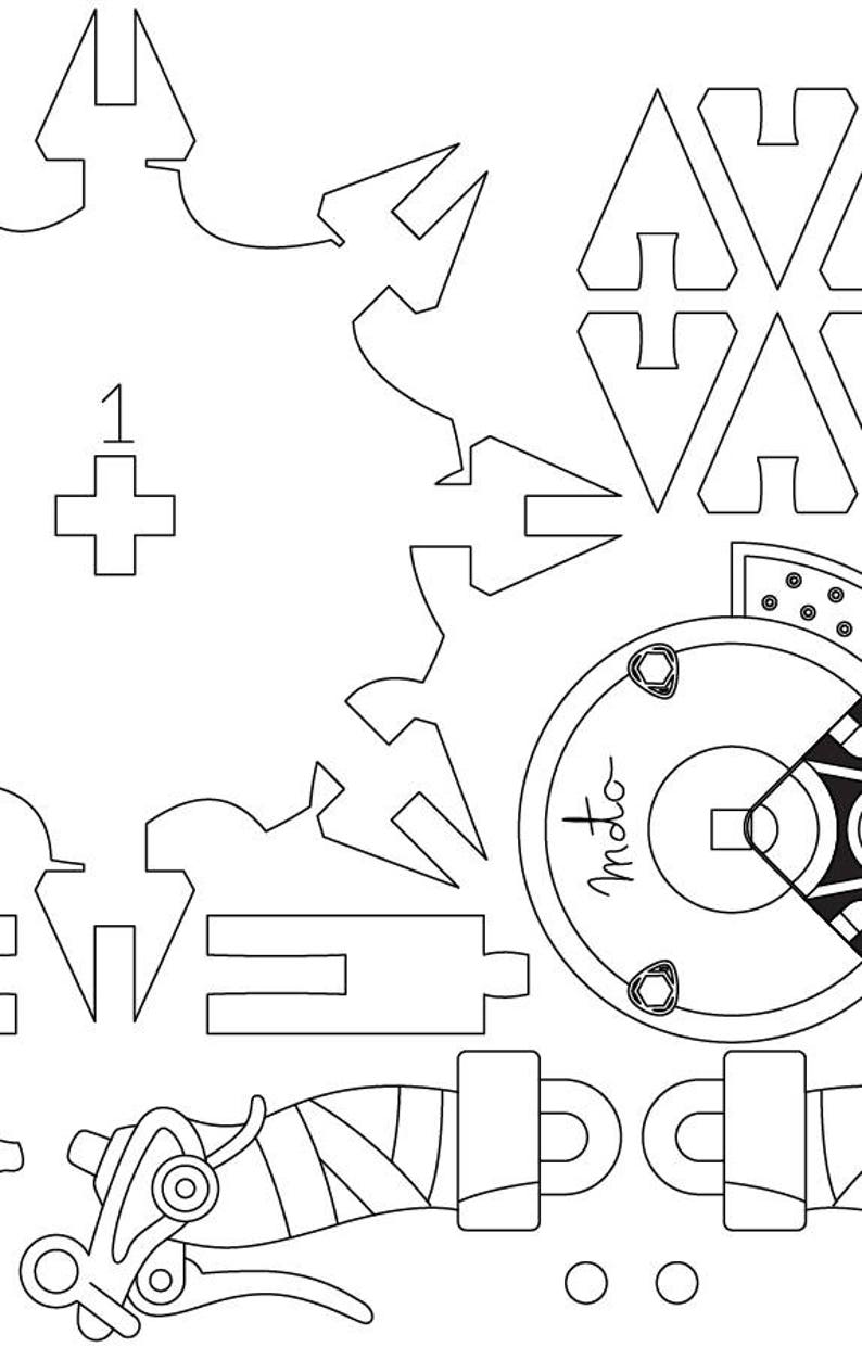 Mini Overwatch Junkrat Riptire Laser Cut Digital Plans | Etsy