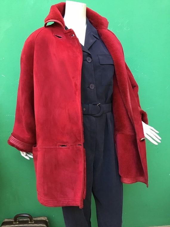 GIANNI VERSACE COAT|ヴィンテージレッドレザーコート GIANNI VERSACE COAT|ヴィンテージレッドレザーコート