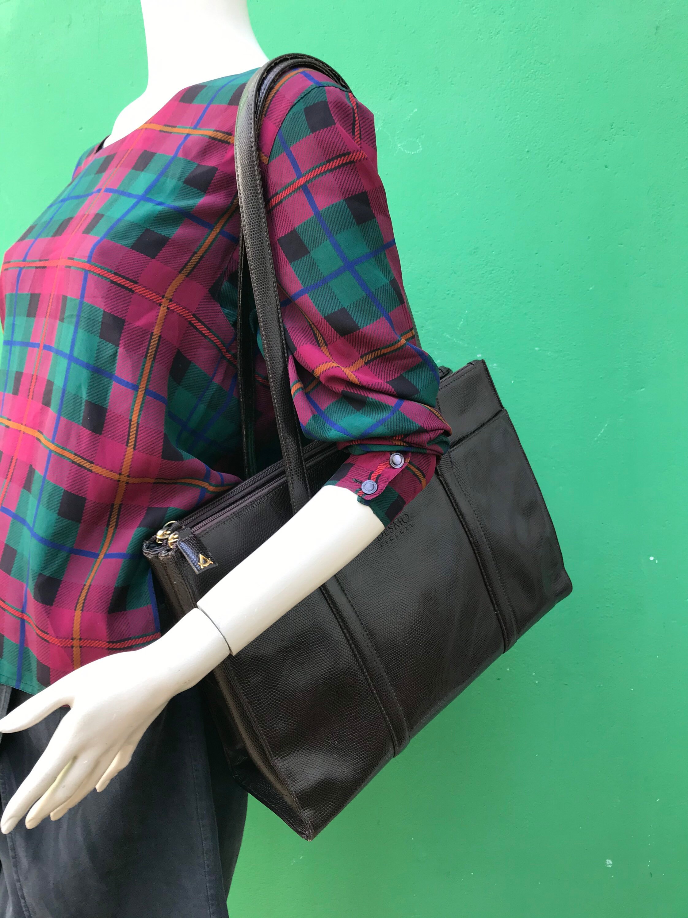 VINTAGE-DESMO VINTAGE Leather Bag Brown Leather Shoulderbag | Etsy