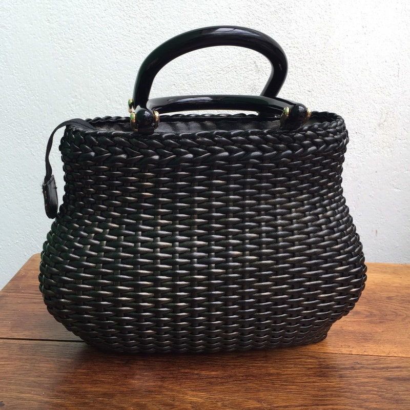 Black Handbag - Etsy